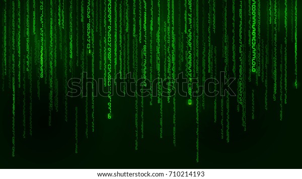 Background Matrix Style Falling Random Numbers Stock Illustration ...