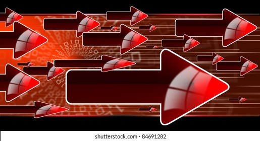 Background Red Arrows Internet Connection Flow Stock Illustration ...