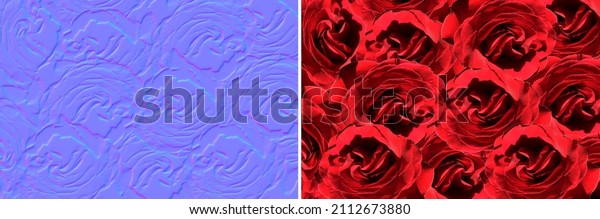 Background Red Roses Normal Map: ภาพประกอบสต็อก 2112673880 | Shutterstock