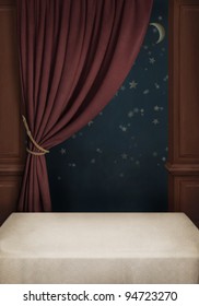 10,231 Window with curtains at night Images, Stock Photos & Vectors ...