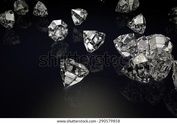 Background Shiny Diamonds Prism Effects Illuminating Stock Illustration ...