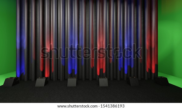 Background Stage Light Green Screen Stock Illustration 1541386193 ...