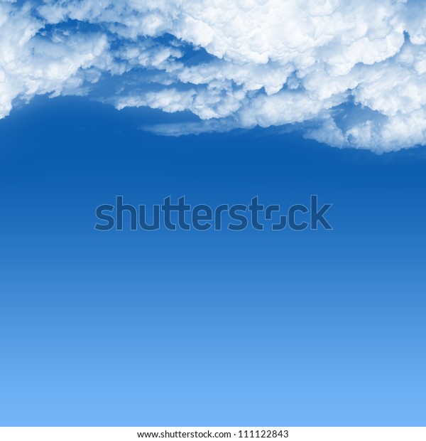 Background Template Space Text Message Blue Stock Illustration ...