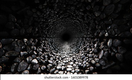 Background Texture Underground Tunnel Real Surface Stock Illustration ...