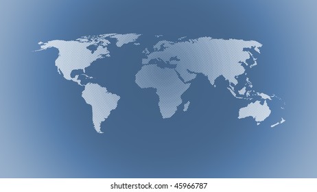 World Map Shadow Blue Gradient Background 스톡 일러스트 1344110825 | Shutterstock