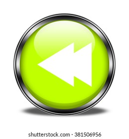 Backward Button Isolated Stock Illustration 381506956 | Shutterstock