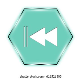 Backward Button Isolated 3d Illustration Stock Illustration 616526303 ...