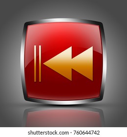 Backward Button Isolated 3d Illustration Stock Illustration 760644742 ...