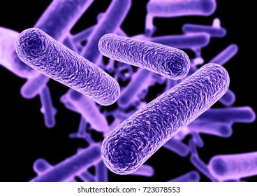 Bacteria 3d Rendering Bacteria 3d Illustration Stock Illustration ...