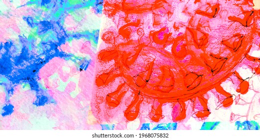 Bacteria Bacillus Rainbow Cells Microscope Vivid Stock Illustration ...