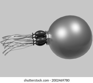 Bacteriabased Biomedical Microrobot 3d Rendering Stock Illustration ...