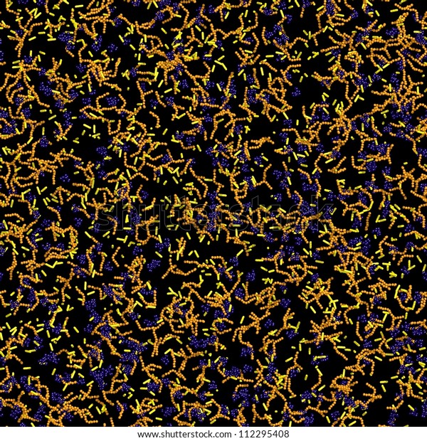 Bacterial Background This Seamless Background Comprises Stock ...