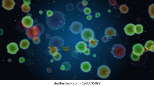 Bacterial Cells Under Electron Microscope Biology Stock Illustration ...
