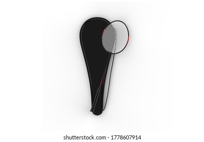 Badminton Racket Case Mockup Template Isolated: ภาพประกอบสต็อก ...