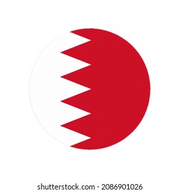 Bahrain Flag Circle Shape Stock Illustration 2086901026 | Shutterstock