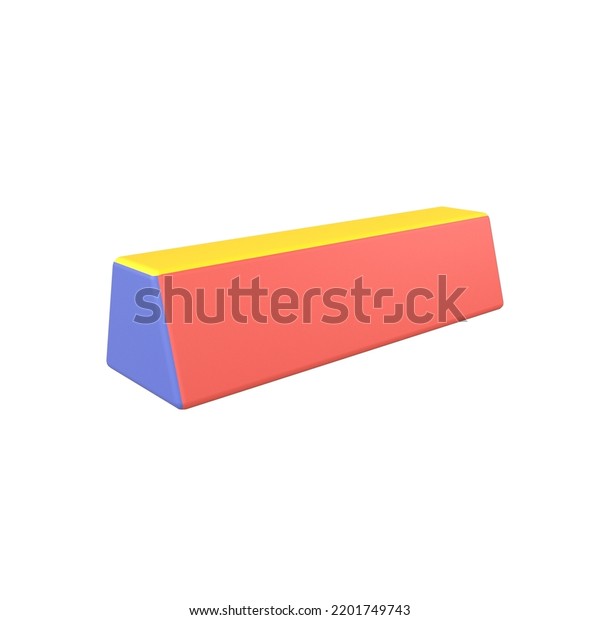 Balance Beam 3d Model Render Image Stock Illustration 2201749743 ...