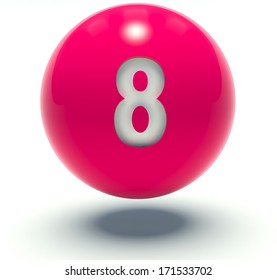 Ball Number 8 3d Render Illustration Stock Illustration 171533702 ...