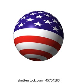 Ball Us Flag Stock Illustration 45784183 | Shutterstock