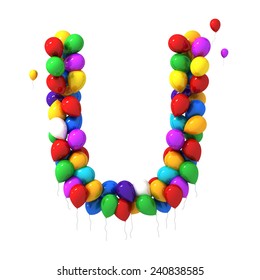 Balloon Letter U Stock Illustration 240838585 | Shutterstock