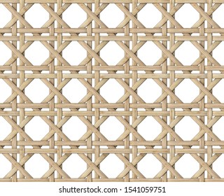 Bamboo Rattan Pattern Background 3d Rendering Stock Illustration ...