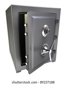 Bank Safe Isolated On White Background Stock Illustration 103370891 ...
