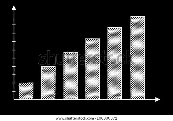 Bar Chart Sketched Stock Illustration 108800372