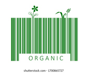 Bar Code Grass Vector Illustration Stock Vector (Royalty Free) 181680713