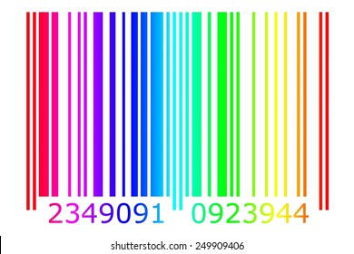 Rainbow Barcode Stock Vector (Royalty Free) 1011636 | Shutterstock