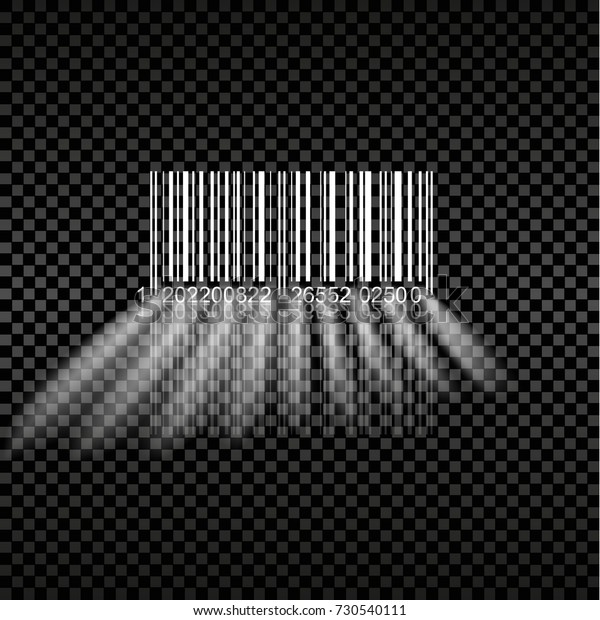 Barcode Glow On Transparent Background Illustration Stock Illustration ...