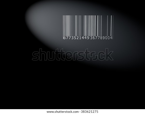 Barcode Like Window Passing Light 3d Stock Illustration 383621275