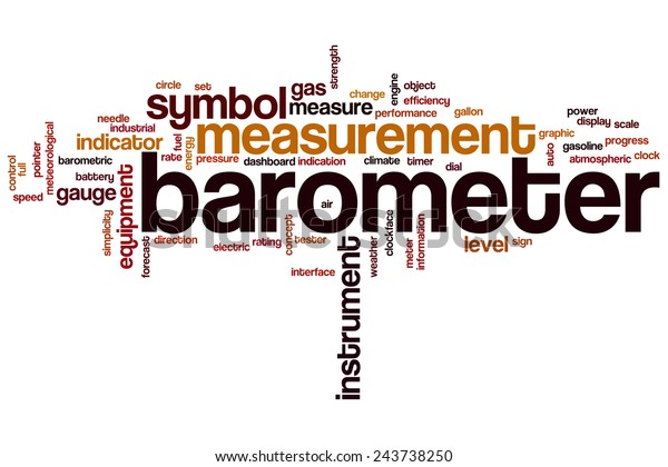 Barometer Word Cloud Concept Instrument Equipment Stock Illustration ...