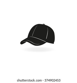 Black Baseball Hat Logo Icon Design Stock Vector (Royalty Free ...