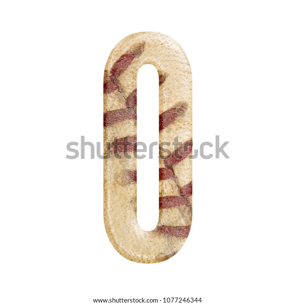 Baseball Letter O Number Zero 0 Stock Illustration 1077246344 ...