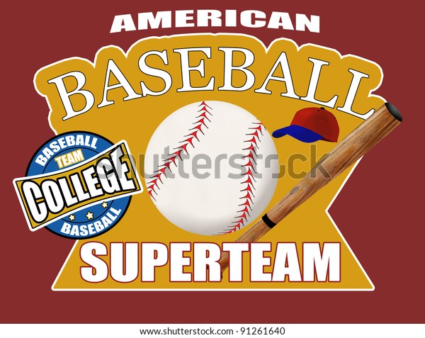 Baseball Poster Background Illustration Stock Illustration 91261640 ...