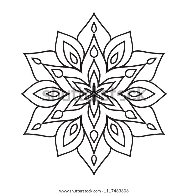 Basic easy simple Mandalas coloring book for beginners and children