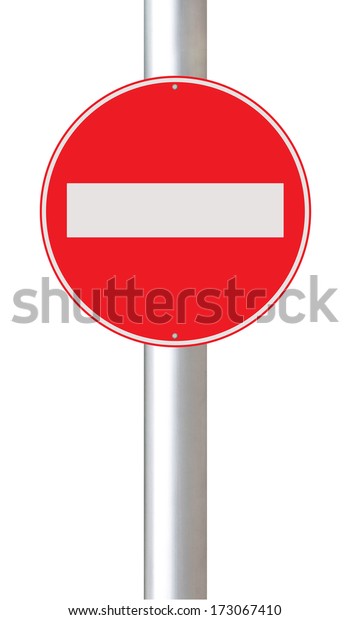 Basic No Entry Sign Stock Illustration 173067410 | Shutterstock