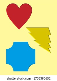 Basic Shapes Tool Design Support Learning Stock Illustration 1738390652