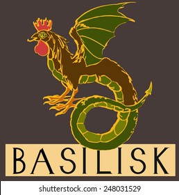 Basilisk Title: vector de stock (libre de regalías) 247303024 ...
