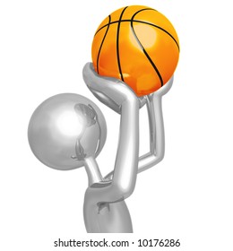Basketball Free Throw Stock Illustration 10176286