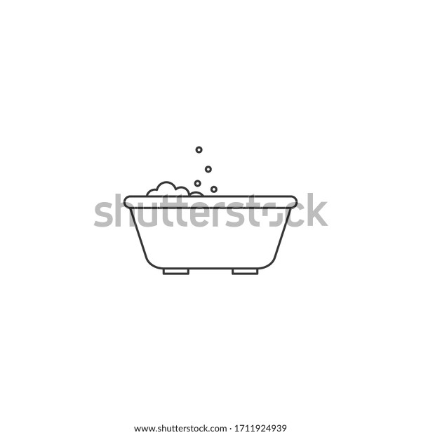 Bathtub Icon Trendy Design Template Stock Illustration 1711924939 Bathtub Icon Trendy Design Template Stock Illustration 1711924939