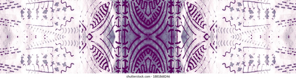 Batik Pattern White Geometric Carpet Watercolor Stock Illustration ...