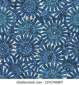 Batik Seamless Texture Ethnic Pattern Fabric Stock Illustration ...