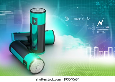 Batteries Background Stock Illustration 193040684 | Shutterstock