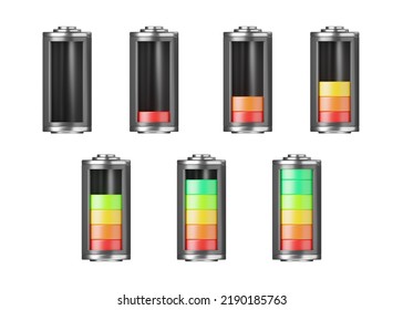 Battery 3d Icon Level Empty Low Stock Illustration 2190185763 ...