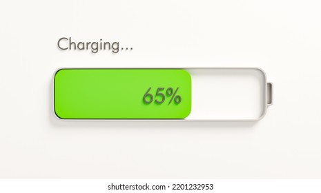 Battery Charging Progress Bar Icon Battery Stock Illustration ...