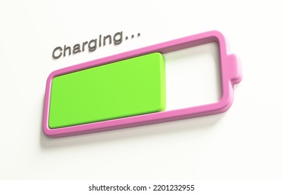 Battery Charging Progress Bar Icon Battery: ภาพประกอบสต็อก 2201232955 ...