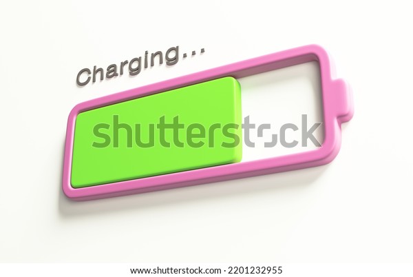 Battery Charging Progress Bar Icon Battery: ภาพประกอบสต็อก 2201232955 ...