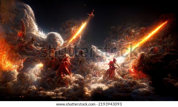 Battle Heaven Hell Stock Illustration 2193943093 | Shutterstock