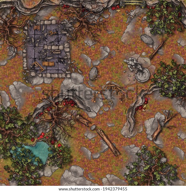 Battle Map Rpg Tabletop Stock Illustration 1942379455 | Shutterstock