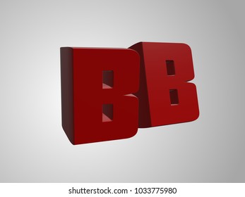 Bb 3d Word Render Stock Illustration 1033775980 | Shutterstock